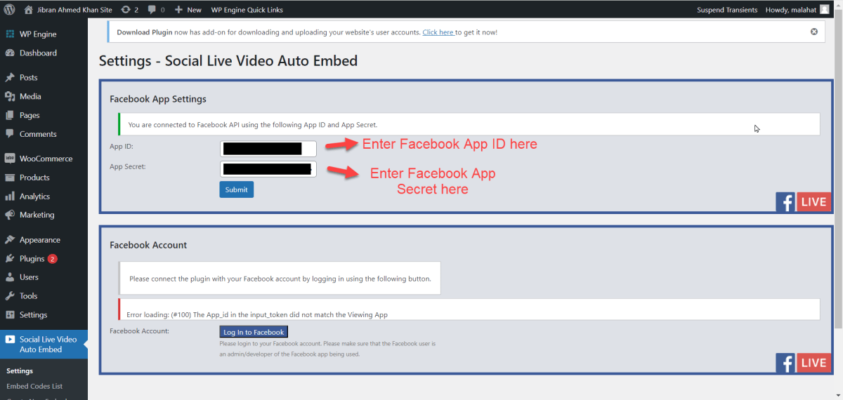 Social Live Video Auto Embed For WordPress - Sleek Algo